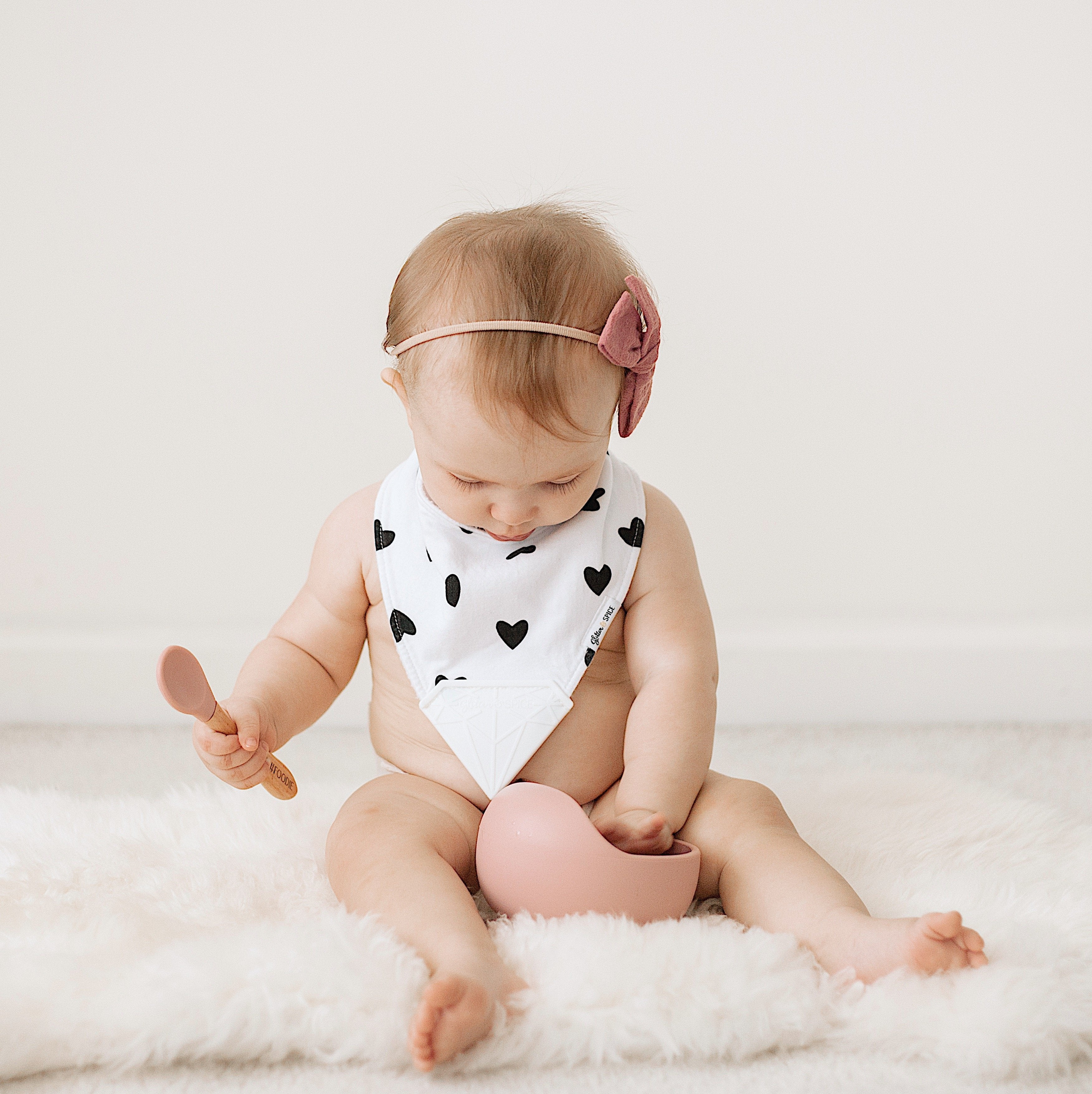 Single Sided Chew Bibs – Glitter & Spice