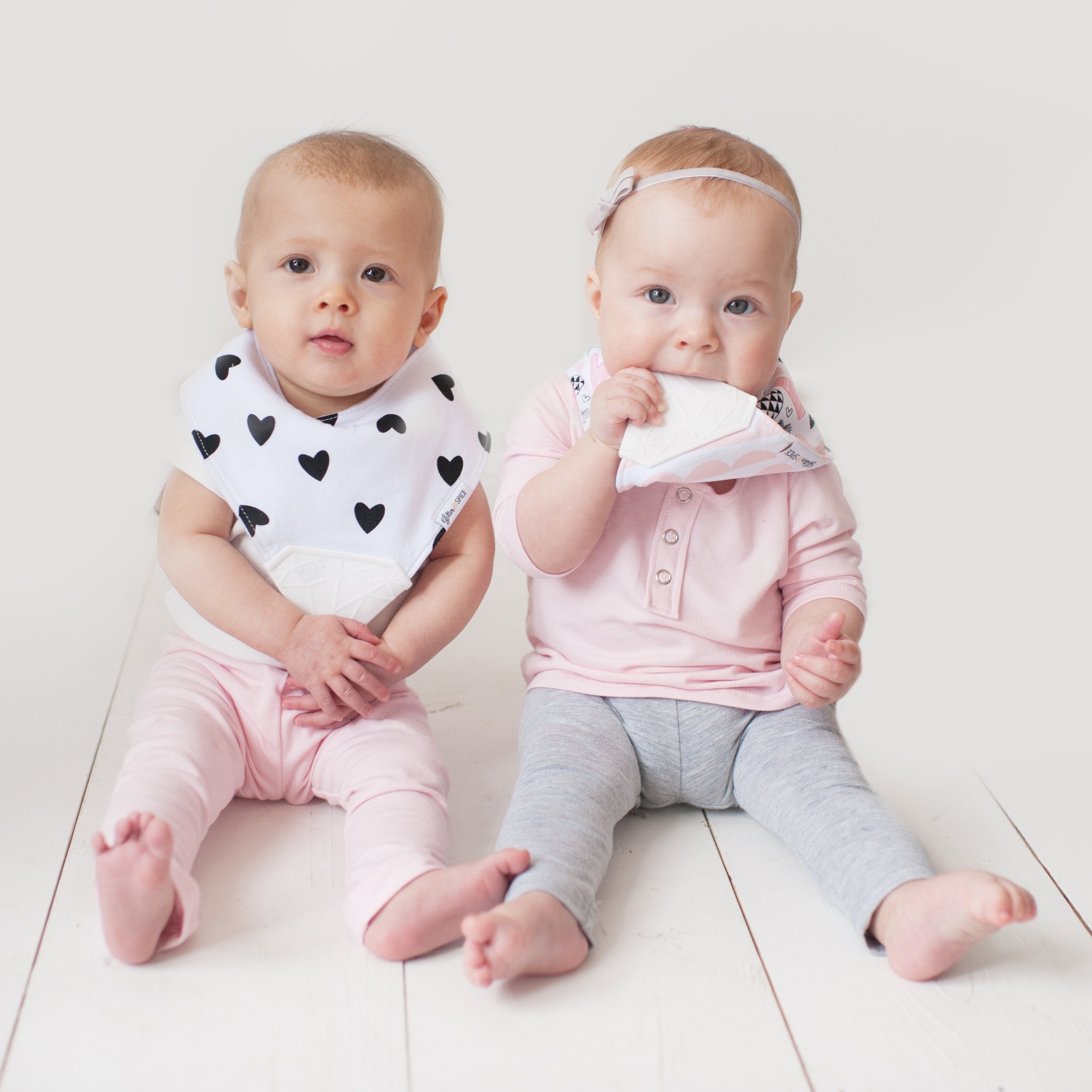 Double Sided Chew Bibs – Glitter & Spice