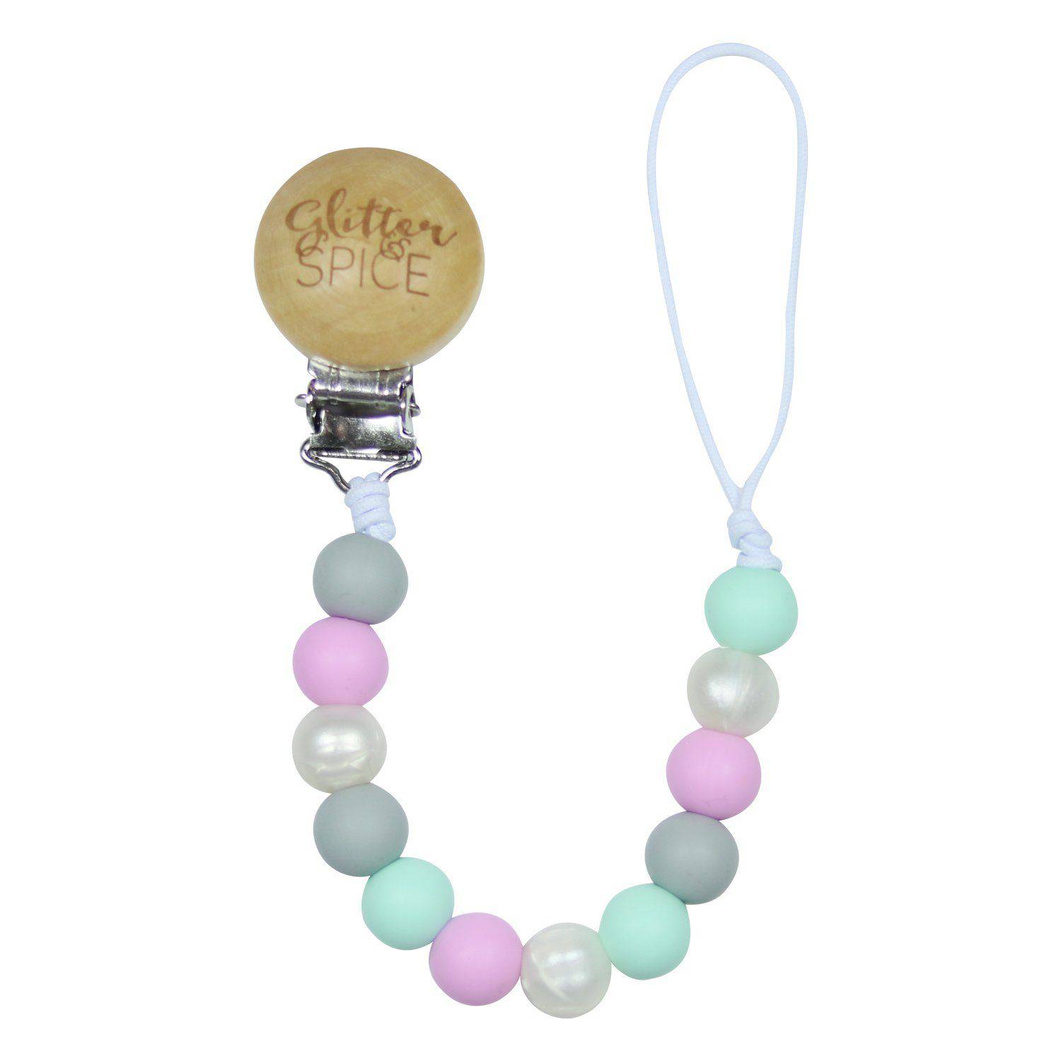 Silicone Pacifier Clip - Lola – Glitter & Spice